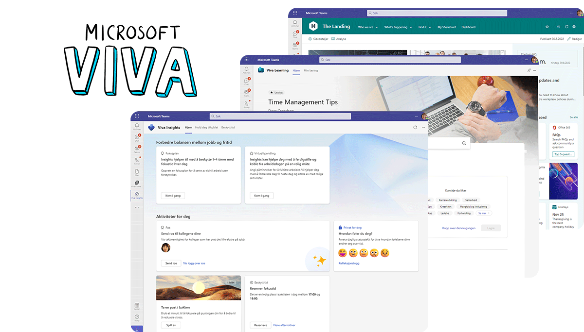 Hva er Microsoft Viva? Jobb smartere med Viva Insights | UNIC Nettverk AS
