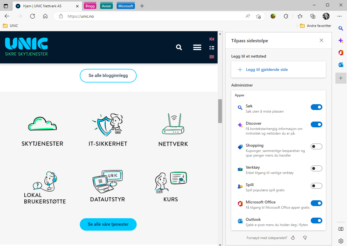 5 tips for effektiv bruk av faner i Microsoft Edge | UNIC Nettverk AS