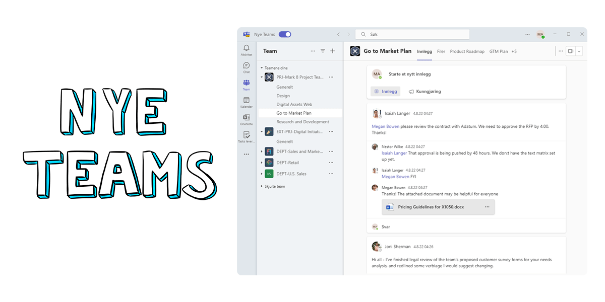Nye Microsoft Teams kommer snart – slik prøver du den | UNIC Nettverk AS