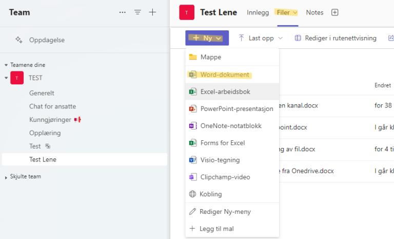 Hvordan samarbeide med kollegaer i en kanal i Microsoft Teams | UNIC ...