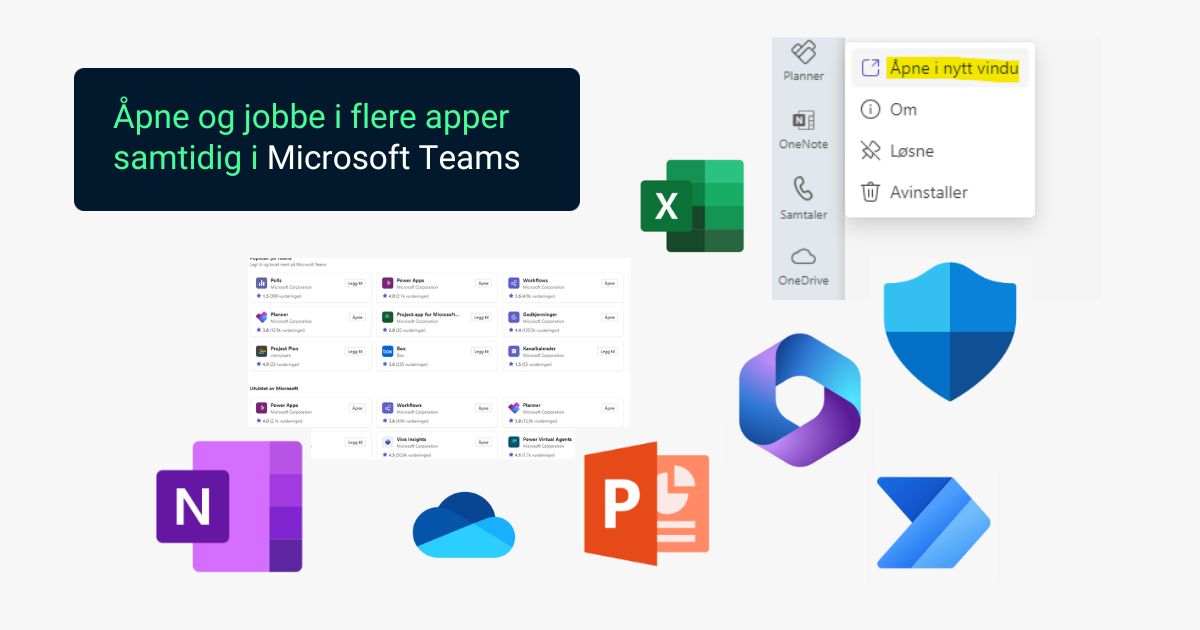 Åpne og jobbe i flere apper samtidig i Microsoft Teams | UNIC Nettverk AS