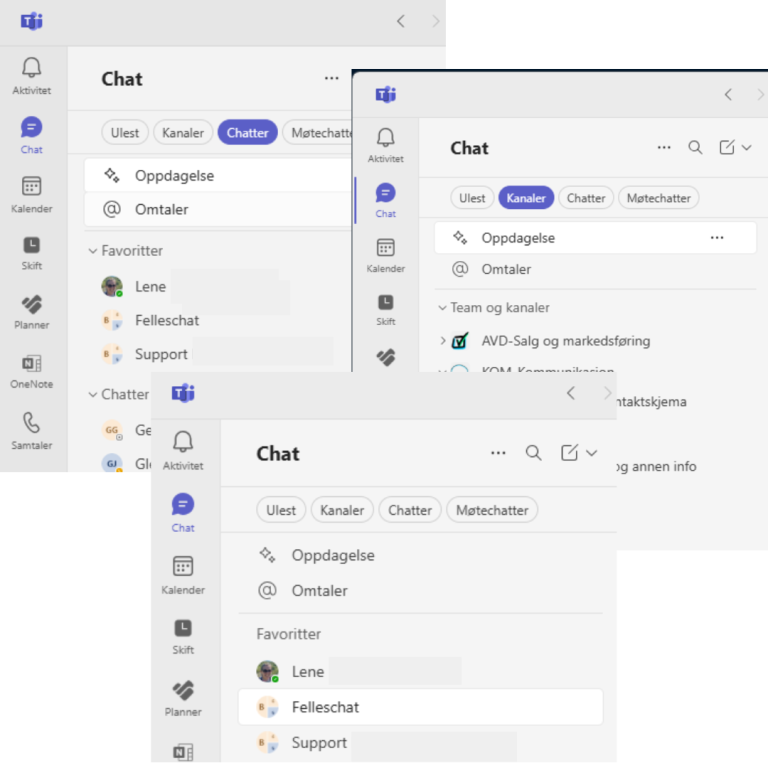 Ny visning av chat og kanaler i Microsoft Teams | UNIC Nettverk AS