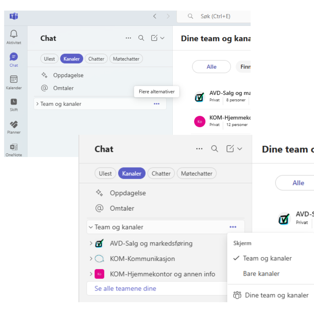 Ny visning av chat og kanaler i Microsoft Teams | UNIC Nettverk AS